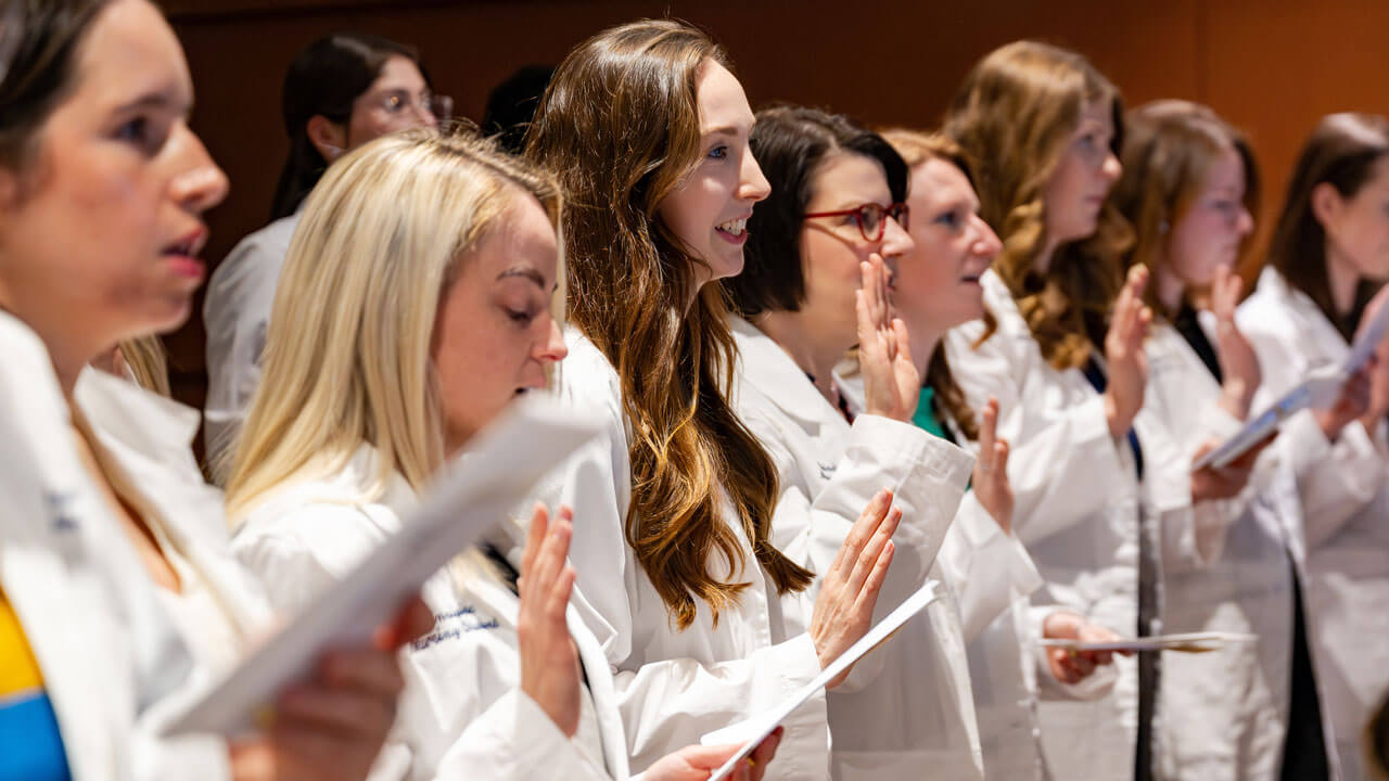 Inaugural nurse practitioner white coat ceremony urges students to be impactful caregivers and ...
