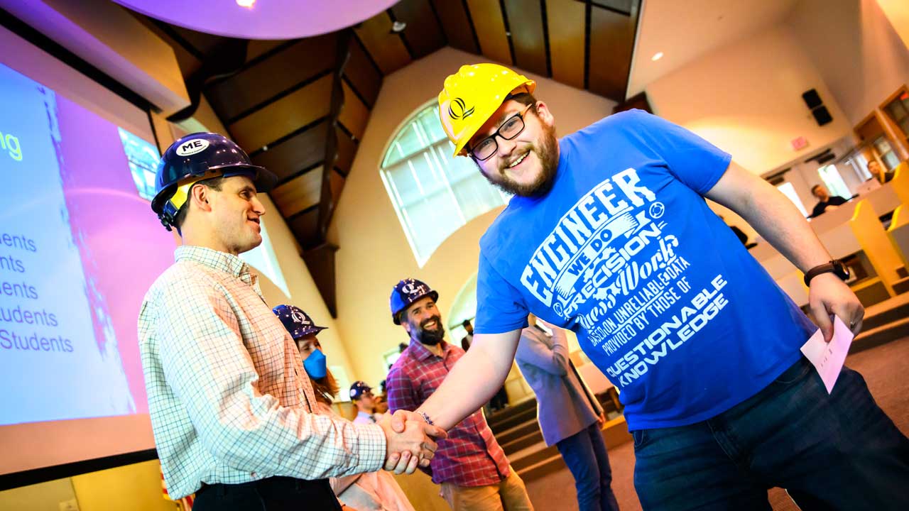 Engineering students celebrate achievements during annual hard hat ...