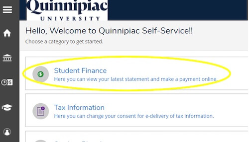 Self-Service Student Finance Guide | One Stop | Quinnipiac University