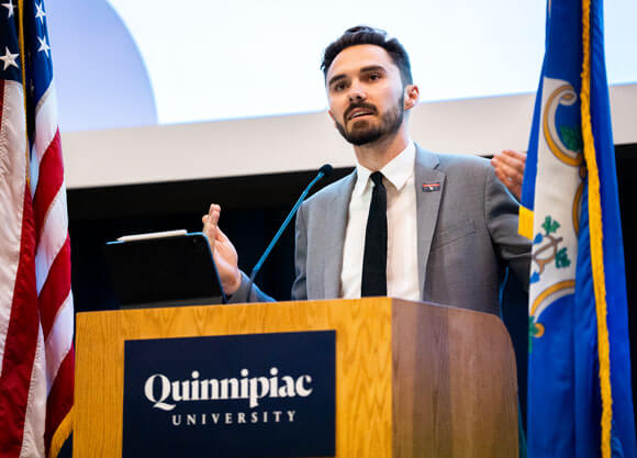 School shooting survivor brings message to QU | Quinnipiac Today